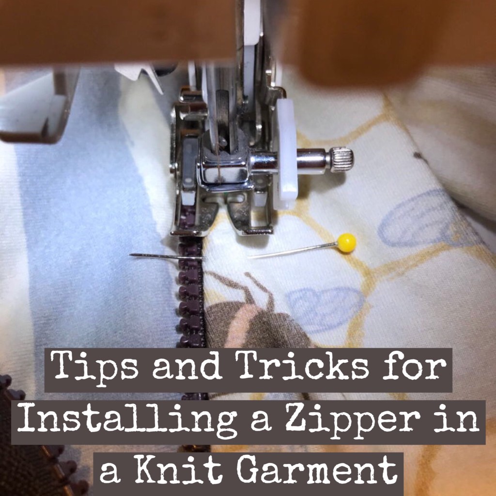 Sewing 101-Tips and Tricks for Installing a Zipper in a Knit Garment ...